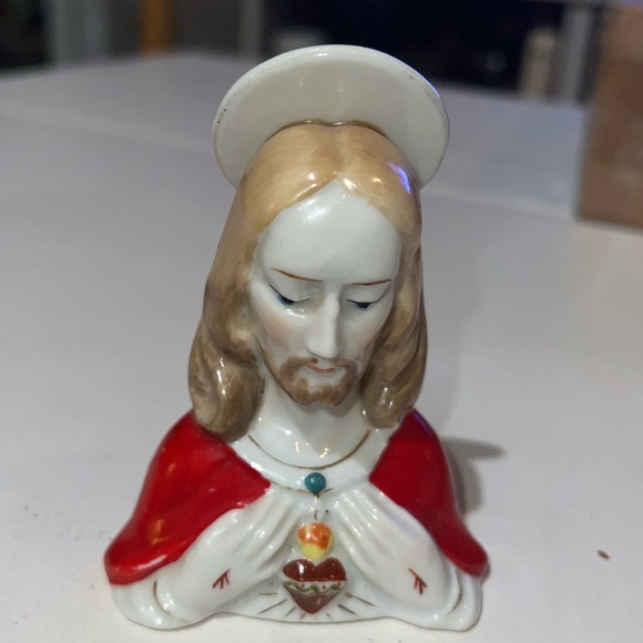 Source Unknown | Art | Jesus Sacred Heart Porcelain Figurine Markings ...
